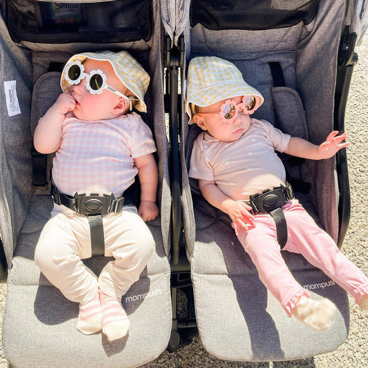 Mompush Lithe Lightweight Double Stroller For Infant and Toddler | Mompush