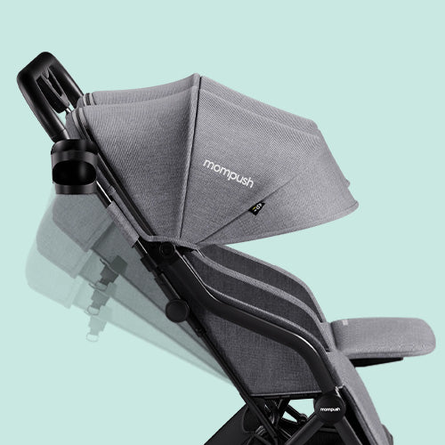 Mompush Lithe Lightweight Double Stroller For Infant and Toddler | Mompush