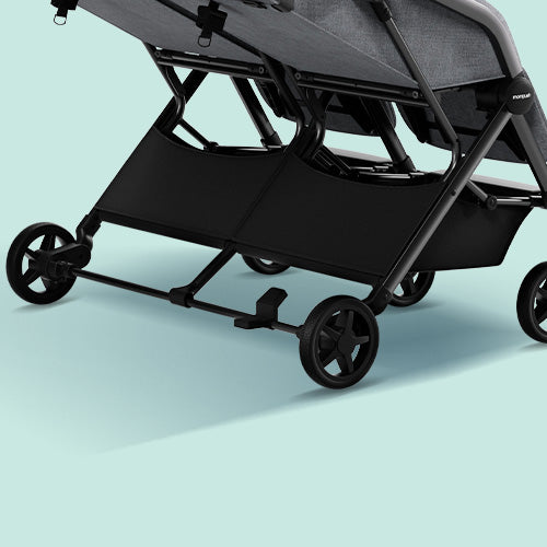 Mompush Lithe Lightweight Double Stroller For Infant and Toddler | Mompush